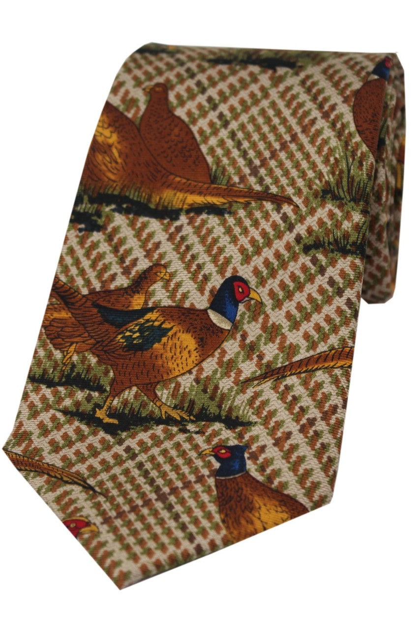 Silk Tie - Country Theme – Baydon Grange Gifts